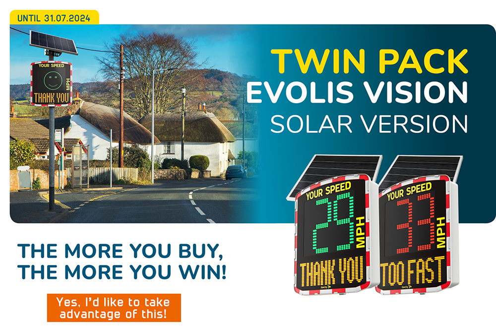 EVOLIS Vision: LED digital radar speed signs